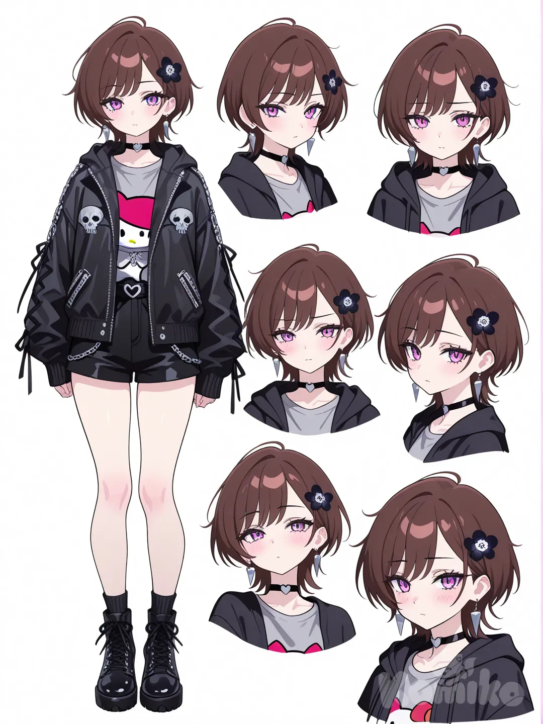 KI-Kunst: A series of anime-style digital illus... | KomikoAI