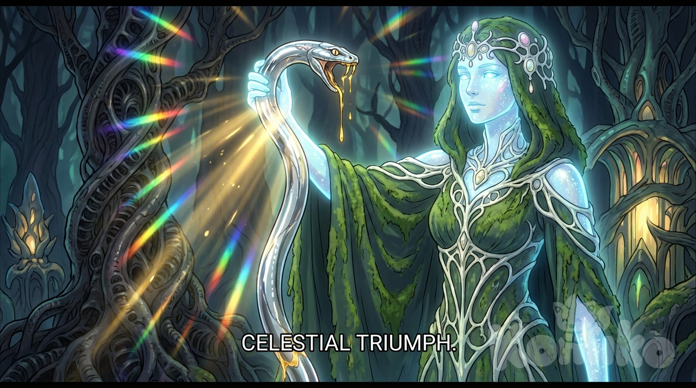 Art par IA: celestial woman with translucent pe... | KomikoAI