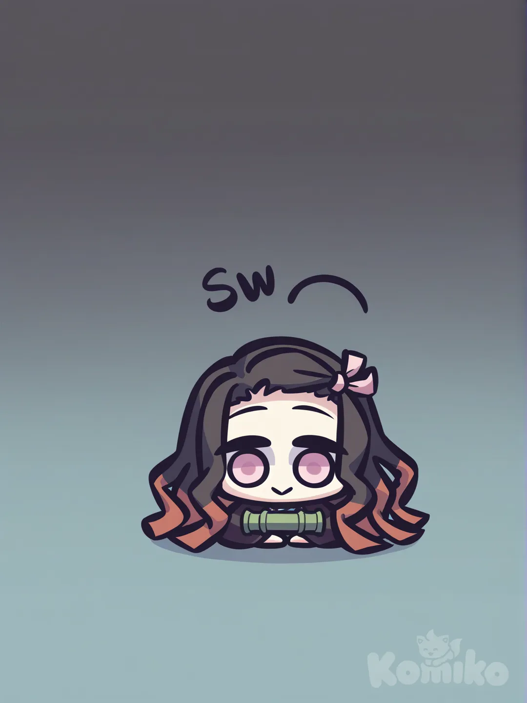 AI 藝術: Kamado Nezuko, [vintage-chibi-style], he... | KomikoAI