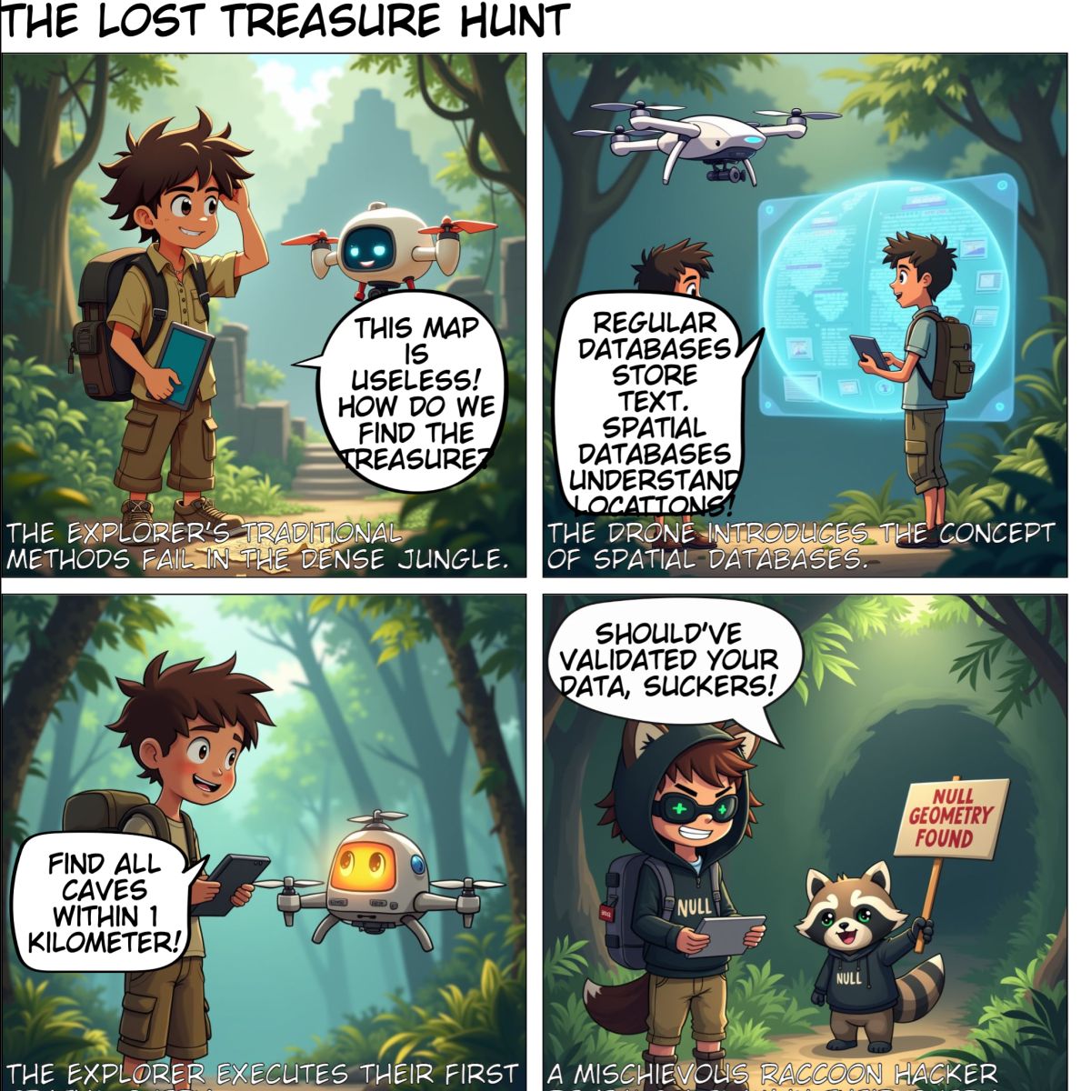 AI Comic: Title: "The Lost Treasure Hunt: A Spa... | KomikoAI
