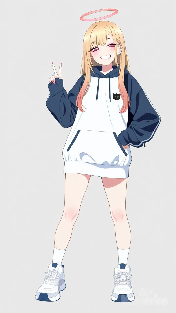 AI Art: kitagawa marin, paimon cosplay, full bo... | KomikoAI